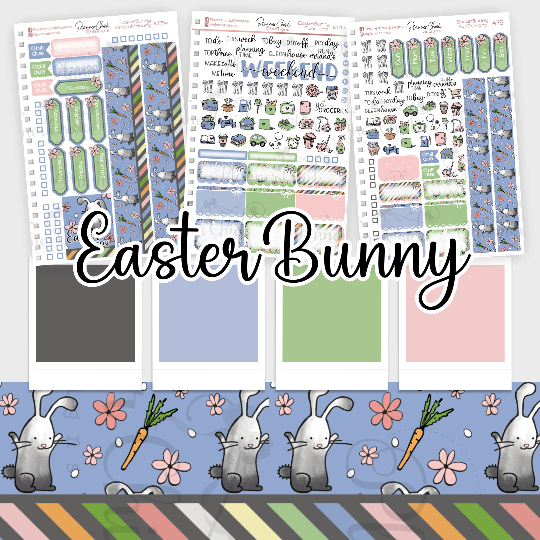 Easter Bunny ~ Mini Kit – PlannerChickDesigns