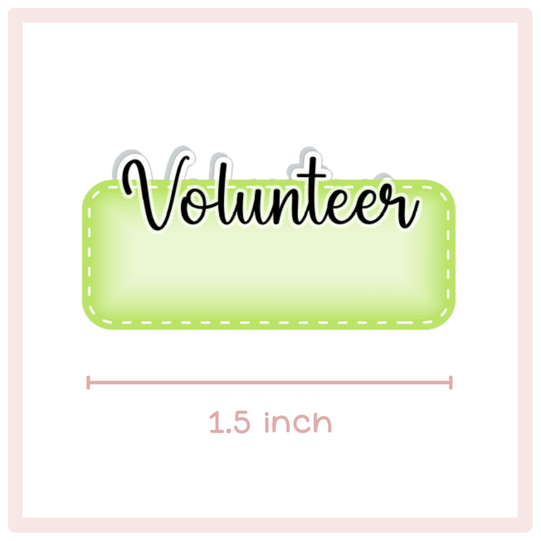 Volunteer Planner Stickers – PlannerChickDesigns