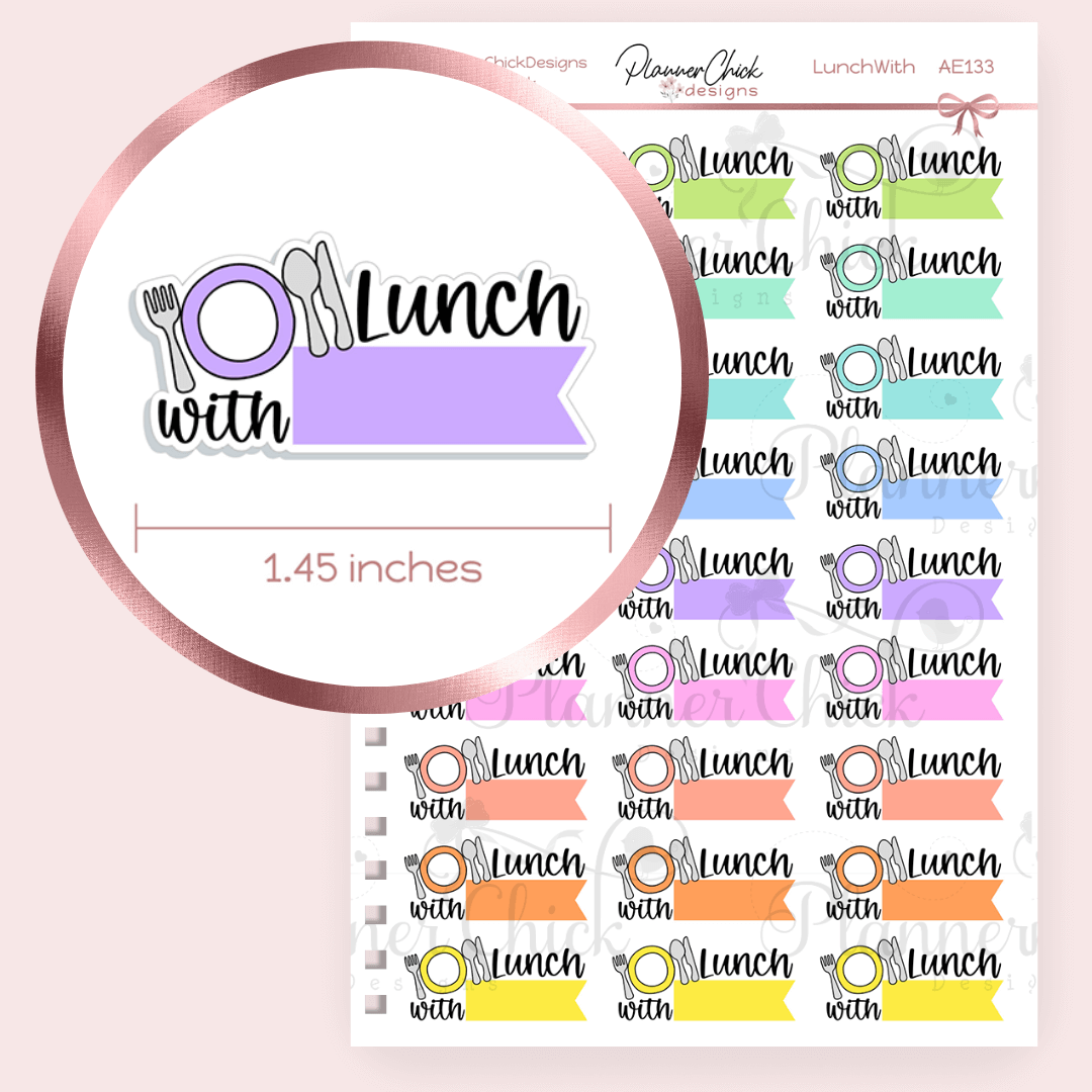 Lunch With ___ Planner Stickers – PlannerChickDesigns