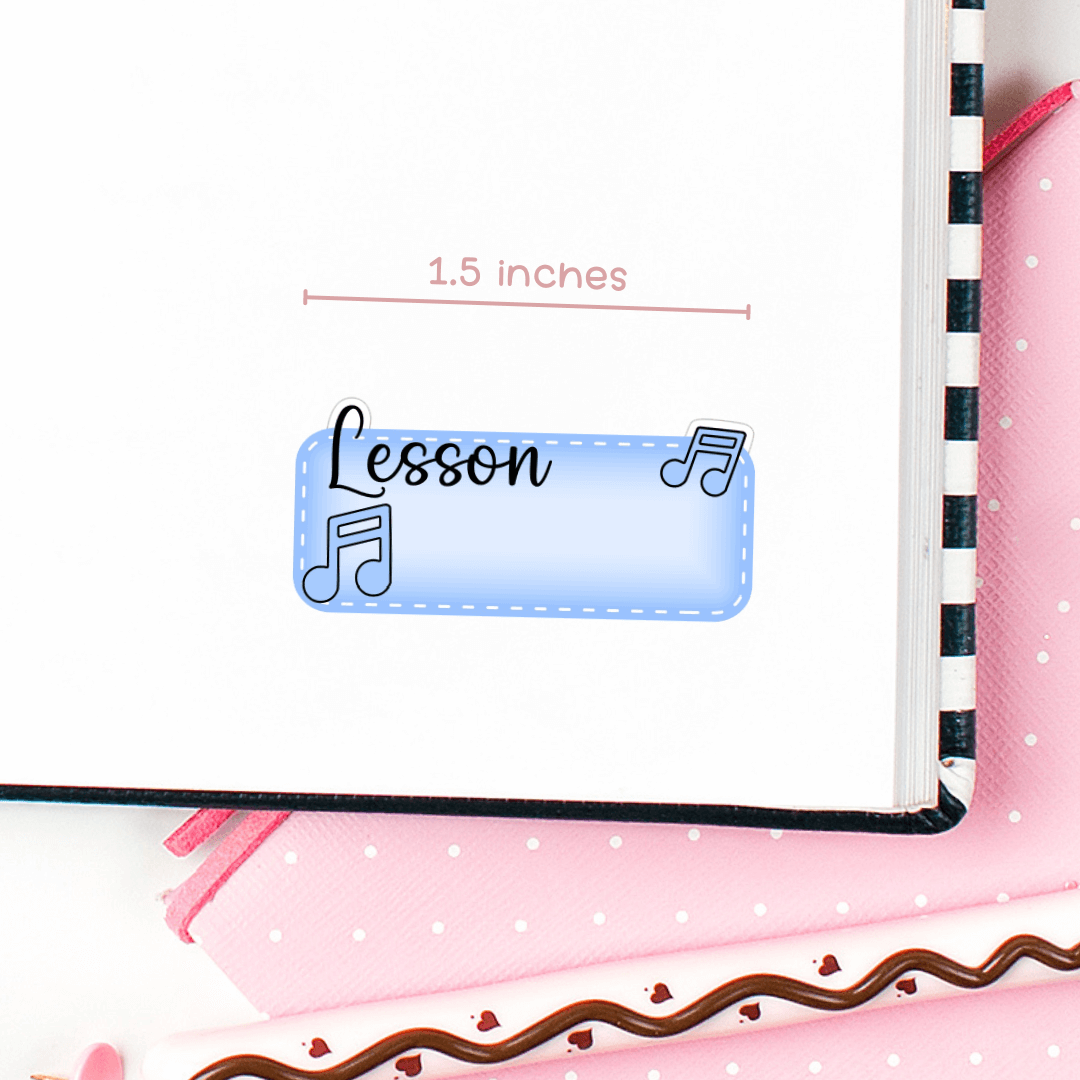 Music Lesson Planner Stickers – PlannerChickDesigns