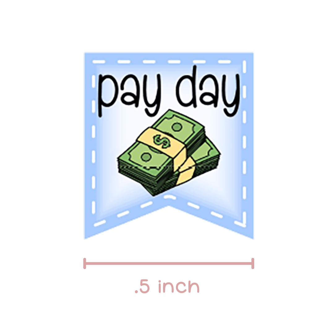 Pay Day Flags – PlannerChickDesigns