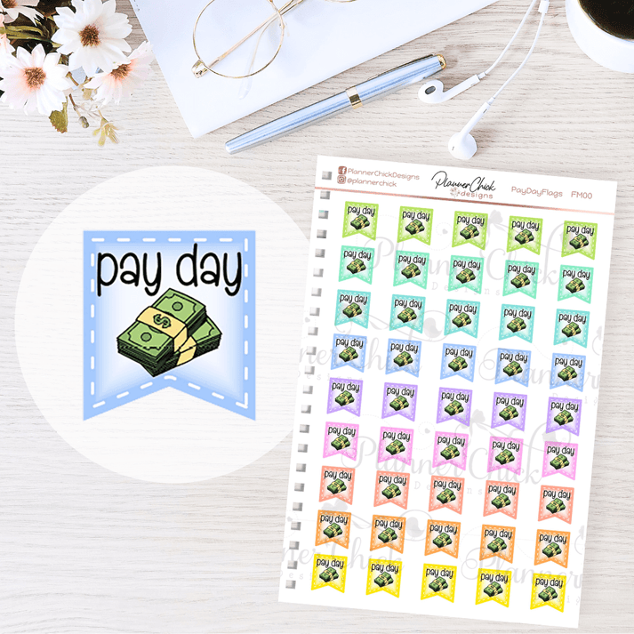 Pay Day Flags – PlannerChickDesigns