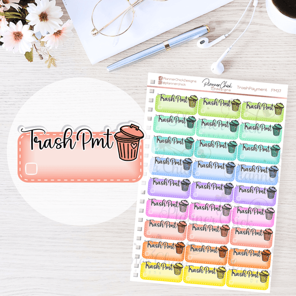 Trash/Waste/Disposal Payment – PlannerChickDesigns
