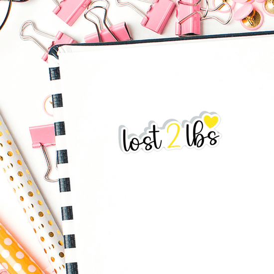 Pounds Lost Planner Stickers – PlannerChickDesigns