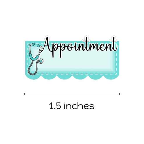 Medical Appointment Planner Stickers (3 Options) – PlannerChickDesigns