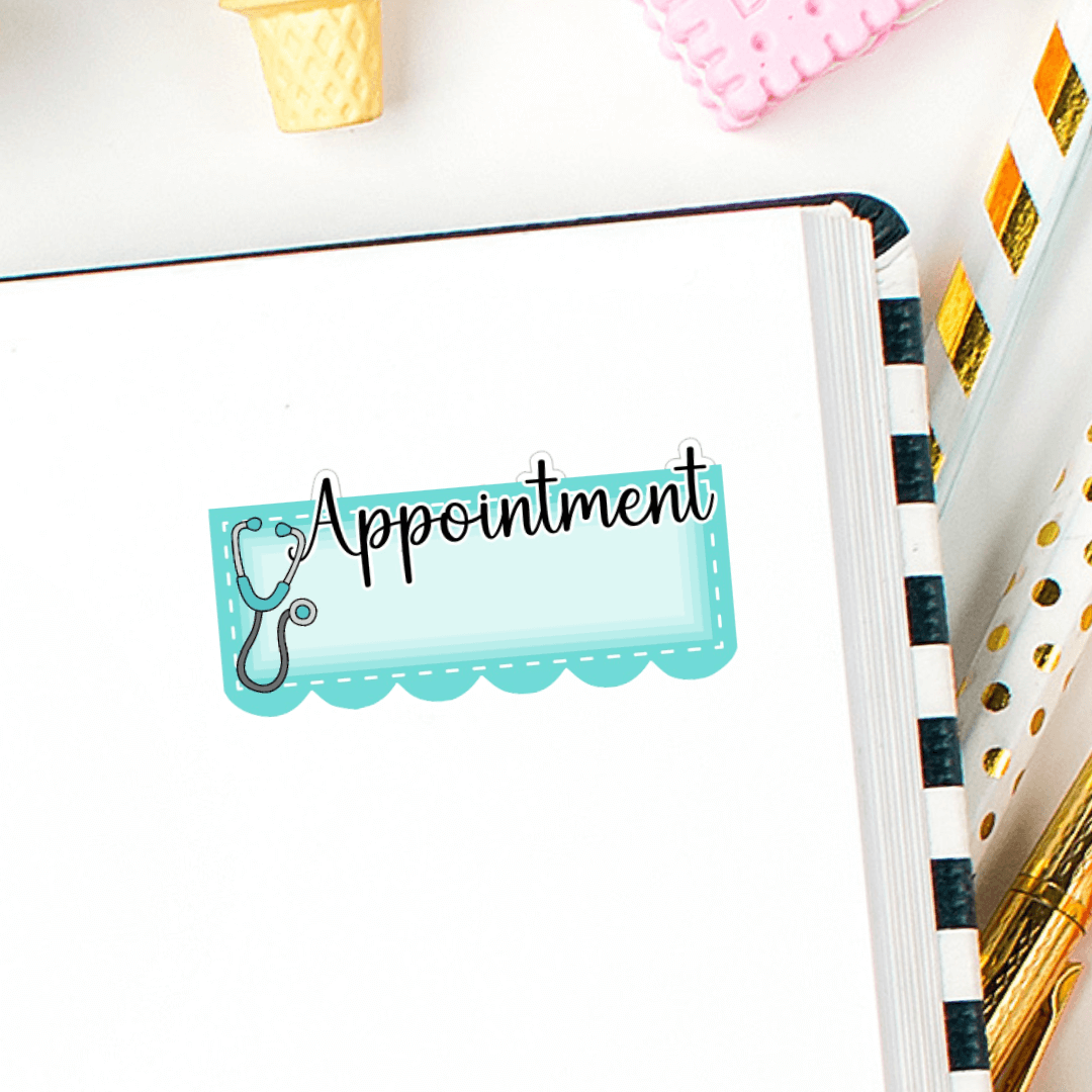 Medical Appointment Planner Stickers (3 Options) – PlannerChickDesigns
