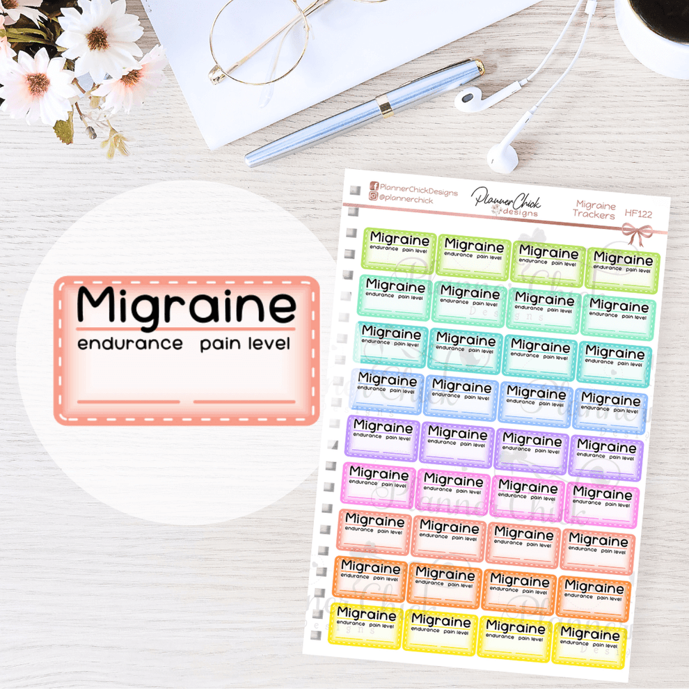 Migraine Planner Stickers – PlannerChickDesigns