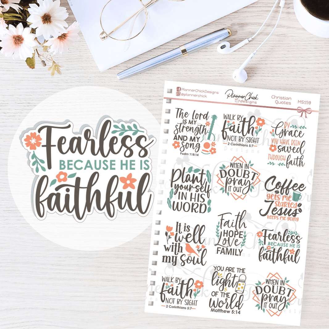 Words, Phrases & Quotes Planner Stickers – PlannerChickDesigns