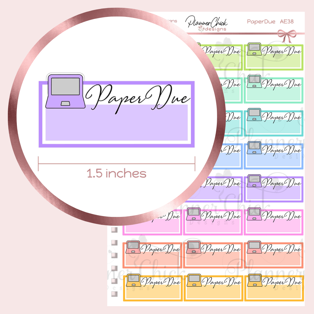 Paper Due Boxes – PlannerChickDesigns