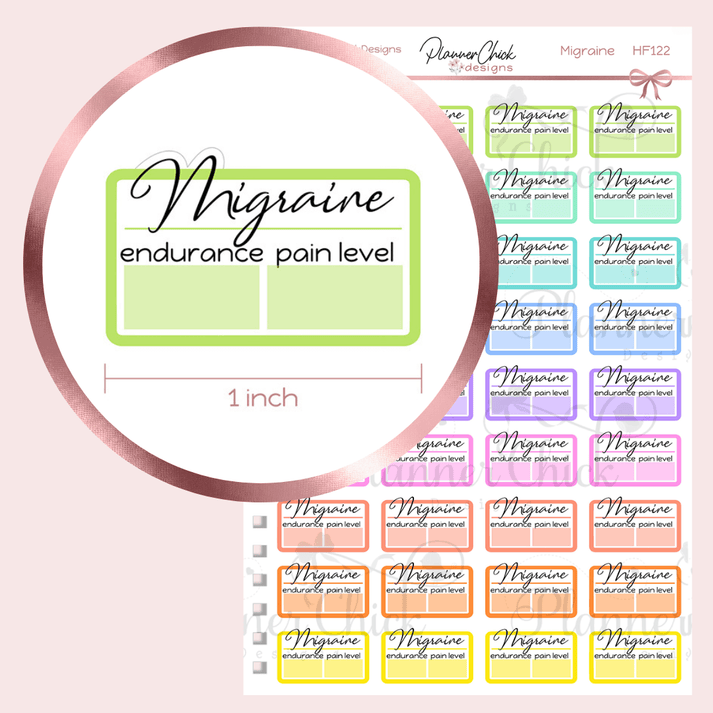 Migraine Planner Stickers – PlannerChickDesigns