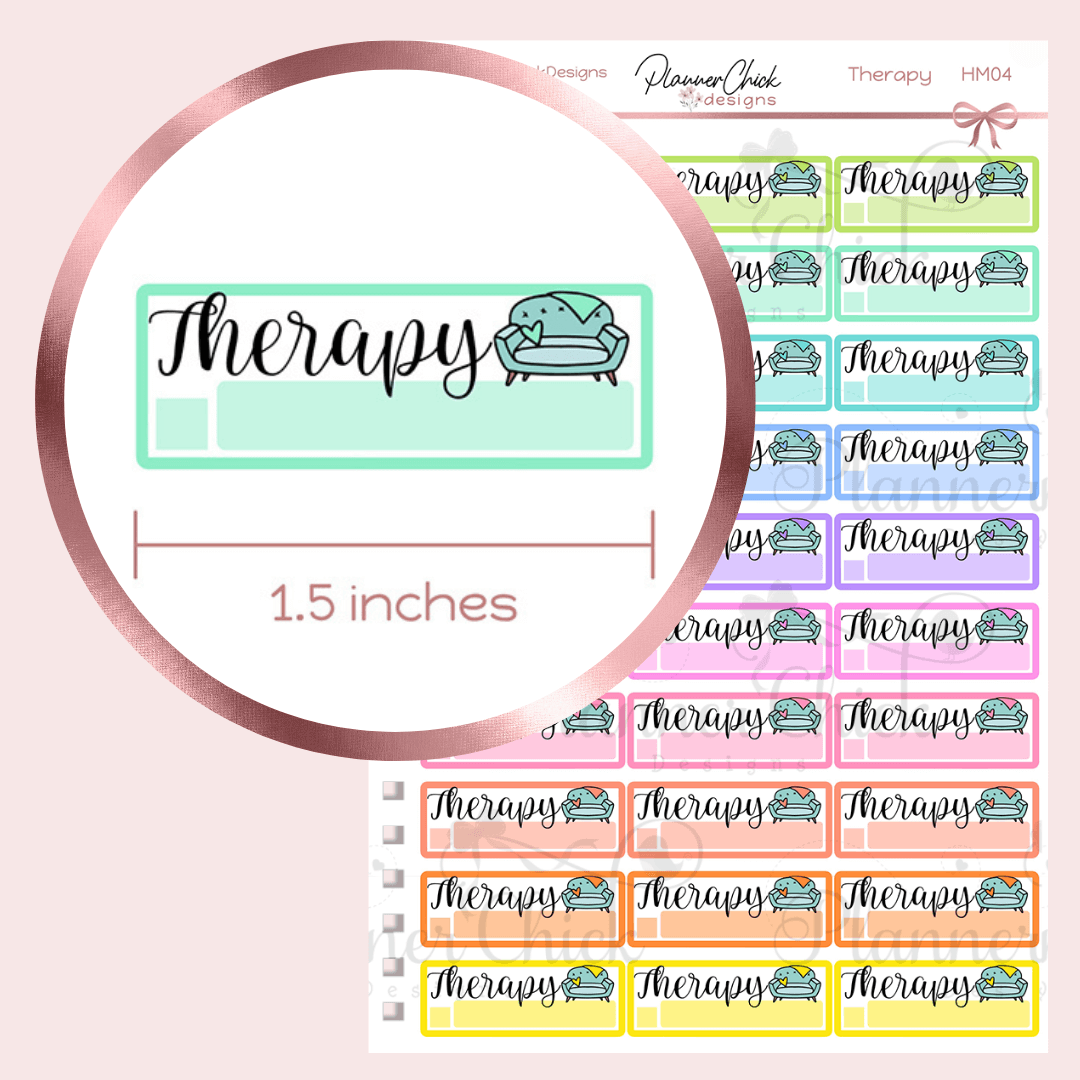 Therapy Planner Stickers – PlannerChickDesigns