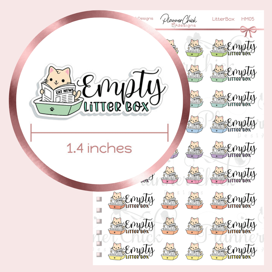 Kitty Litter Stickers – PlannerChickDesigns