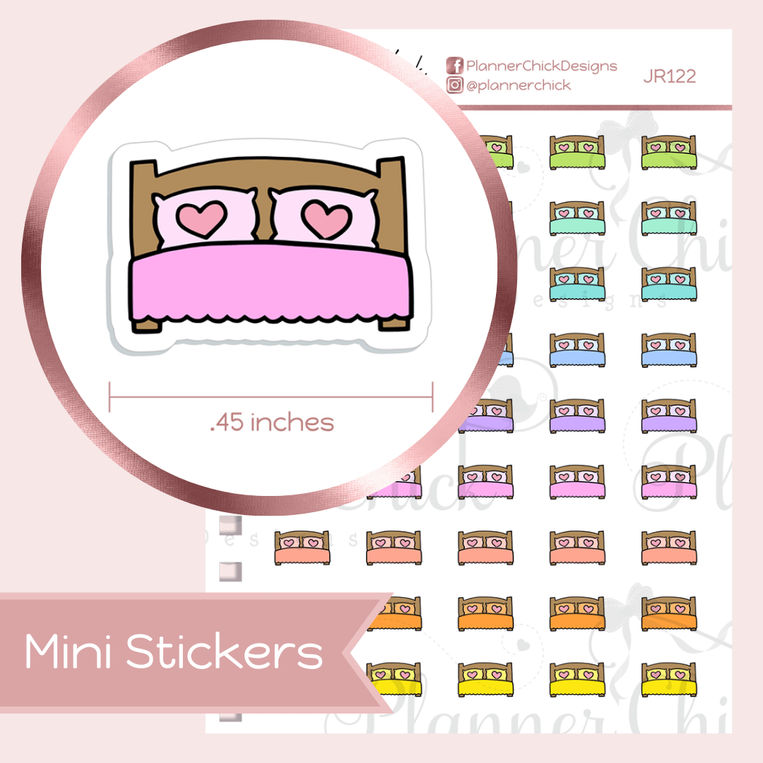 Mini Stickers ~ Beds – PlannerChickDesigns
