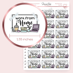 Work From Home Planner Stickers – PlannerChickDesigns